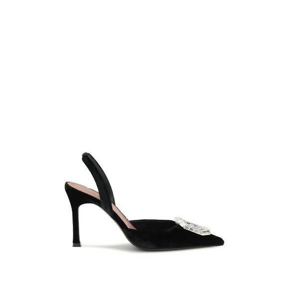 Amina Muaddi | Shoes | Amina Muaddi Black Calf Leather Bos Taurus High ...